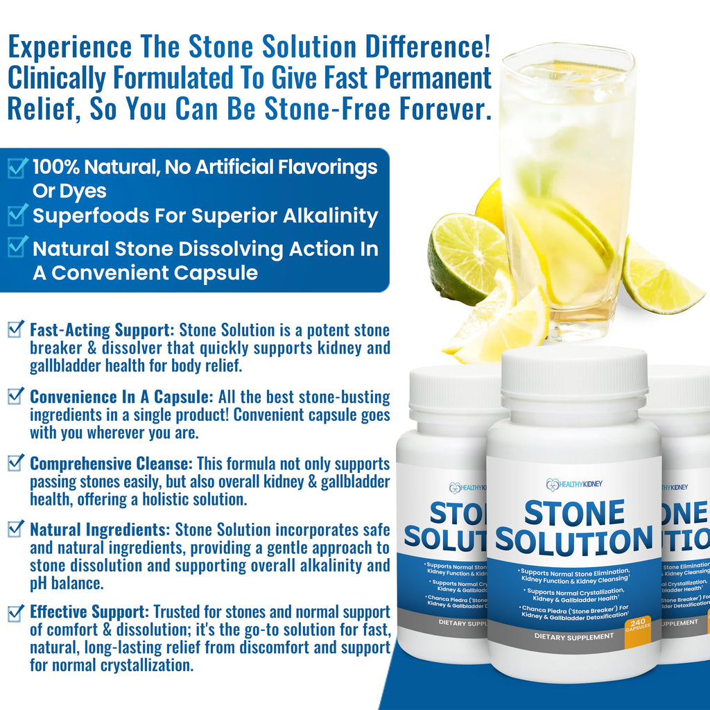 stone solution capsules for vitality