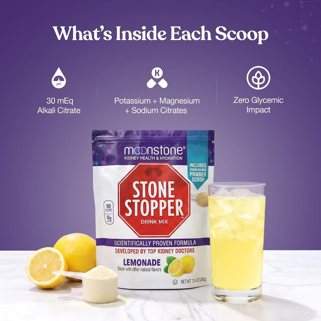 Stone Stopper lemonade drink mix servings