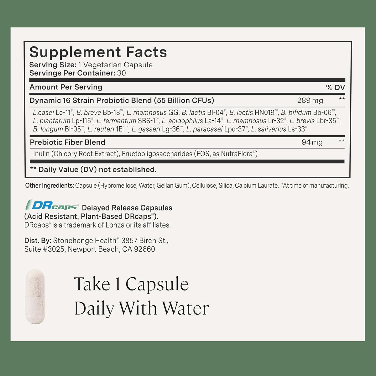 Stonehenge Health probiotics for men