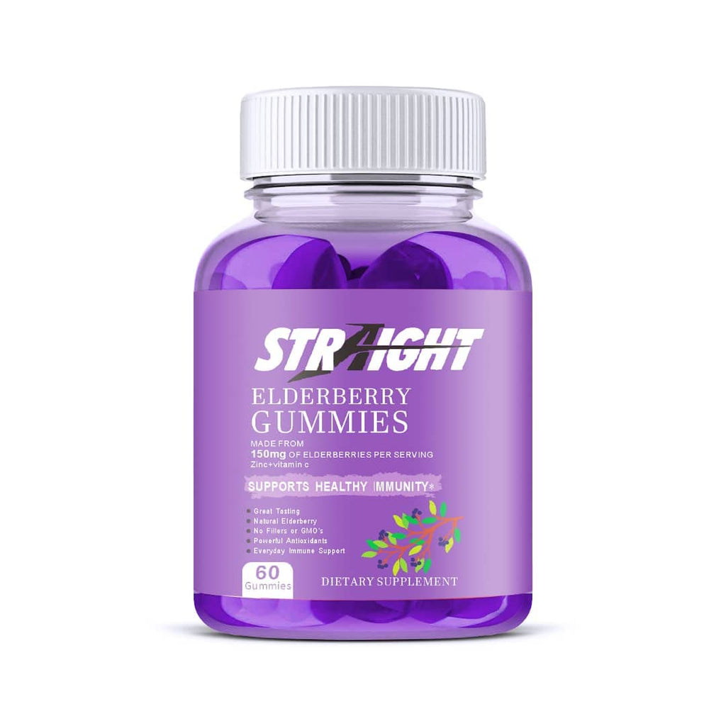 Straight Elderberry Gummies for immunity