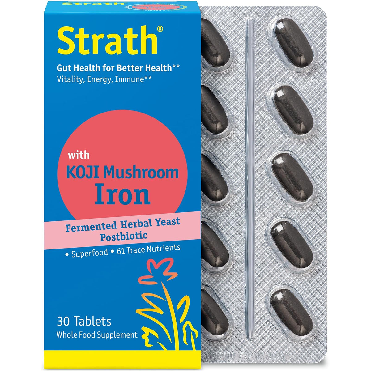 Strath fermented herbal yeast tablets