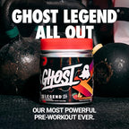 Strawbango flavour pre-workout supplement