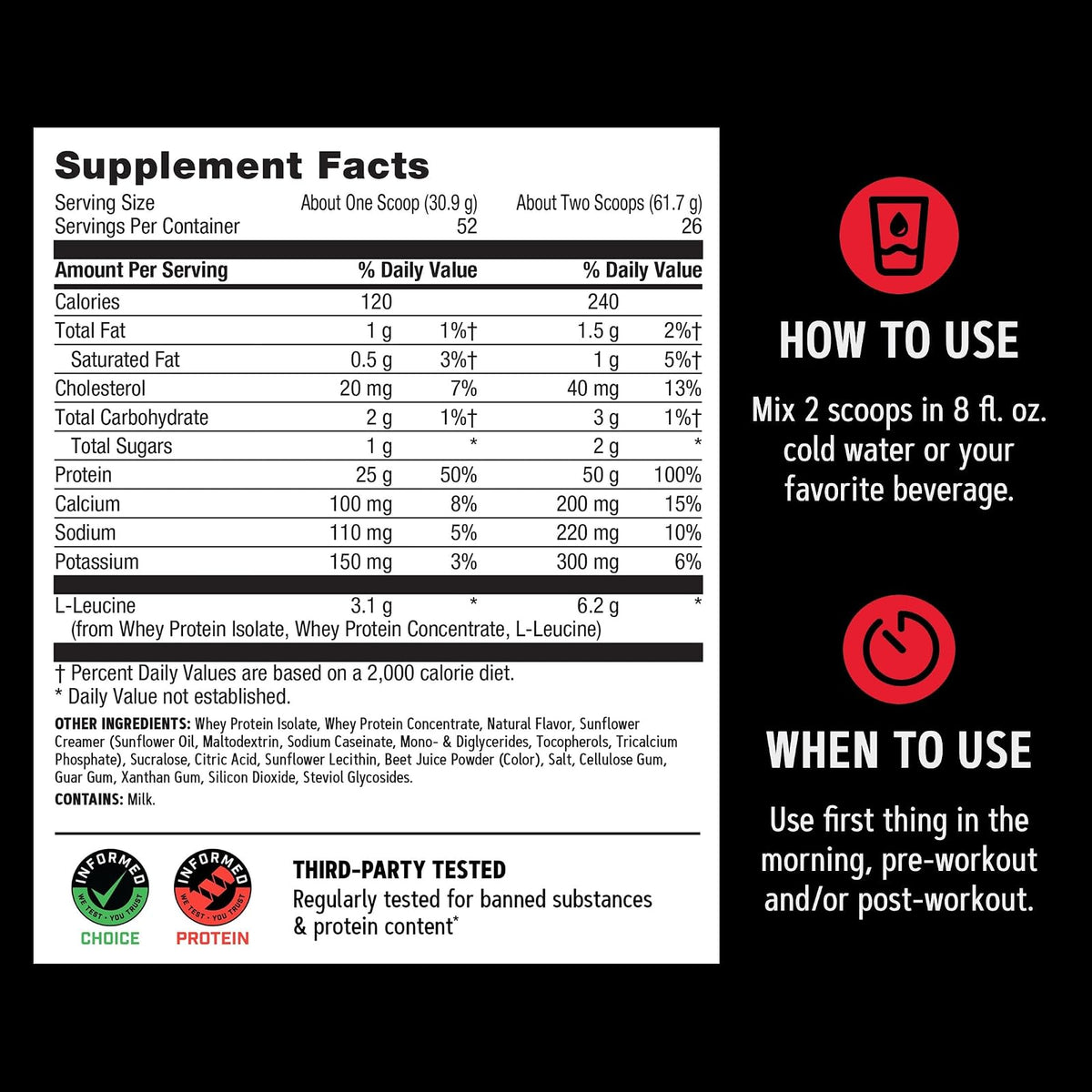 Strawberries and cream flavour protein