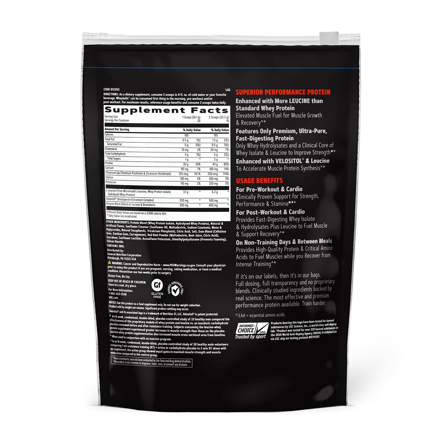 Strawberries and cream whey protein flavour