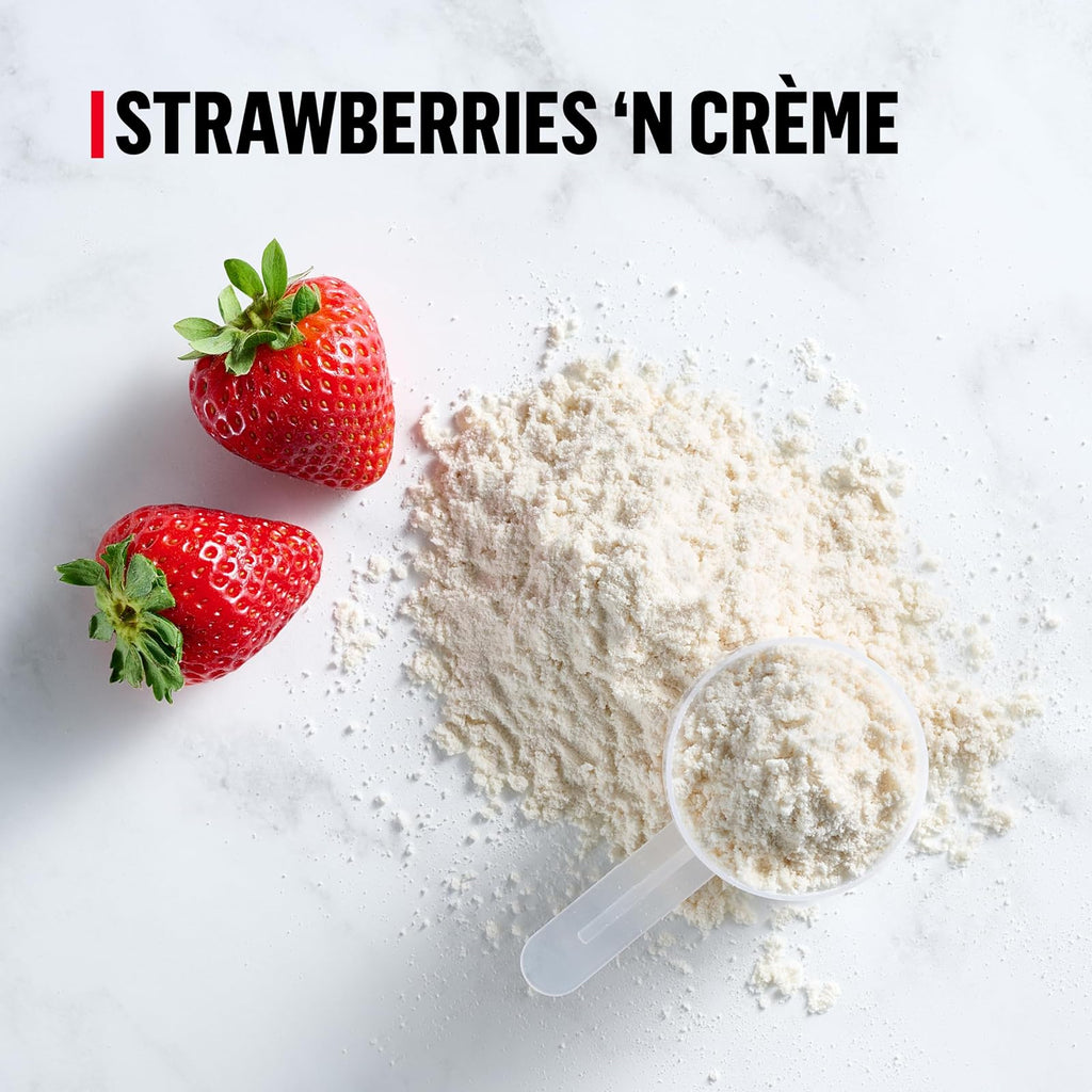 Strawberries 'N Crème protein shake