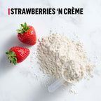 Strawberries 'N Crème protein shake