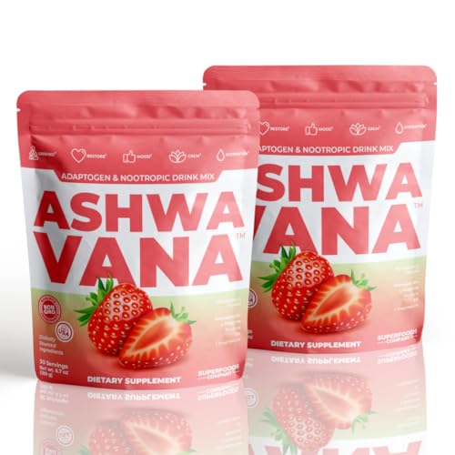 strawberry ashwagandha beverage powder