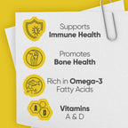 Strawberry banana flavour cod liver oil