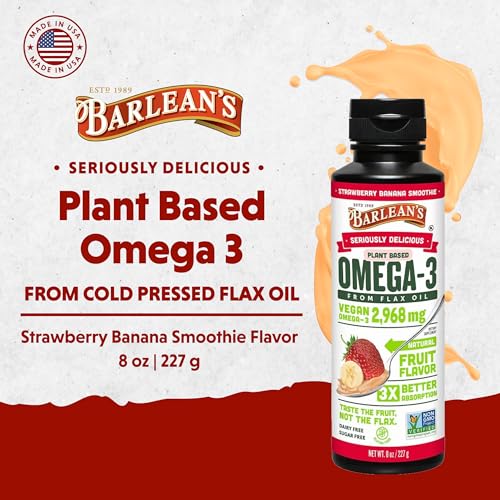 Strawberry banana flaxseed oil flavour