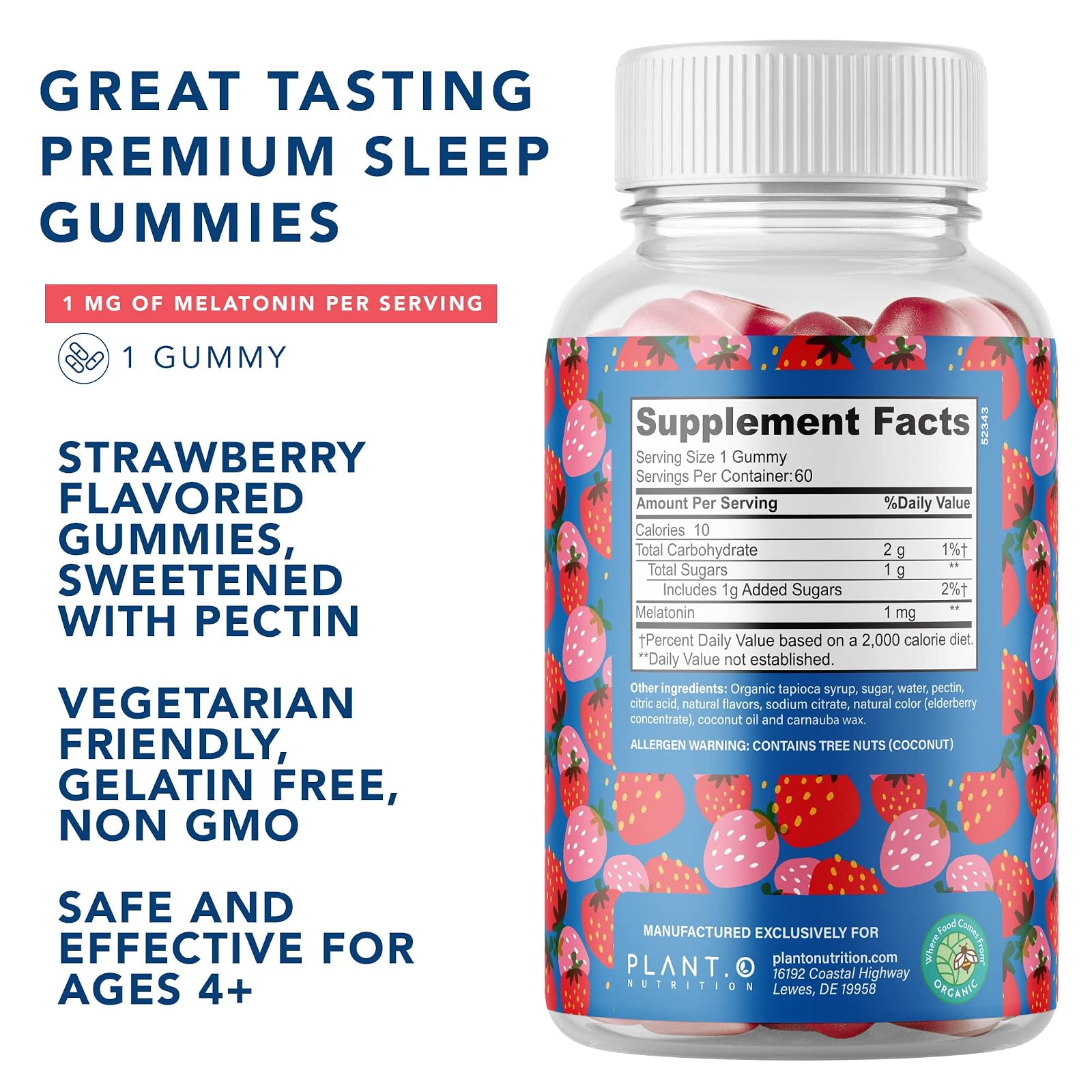 Strawberry cream chewable gummies