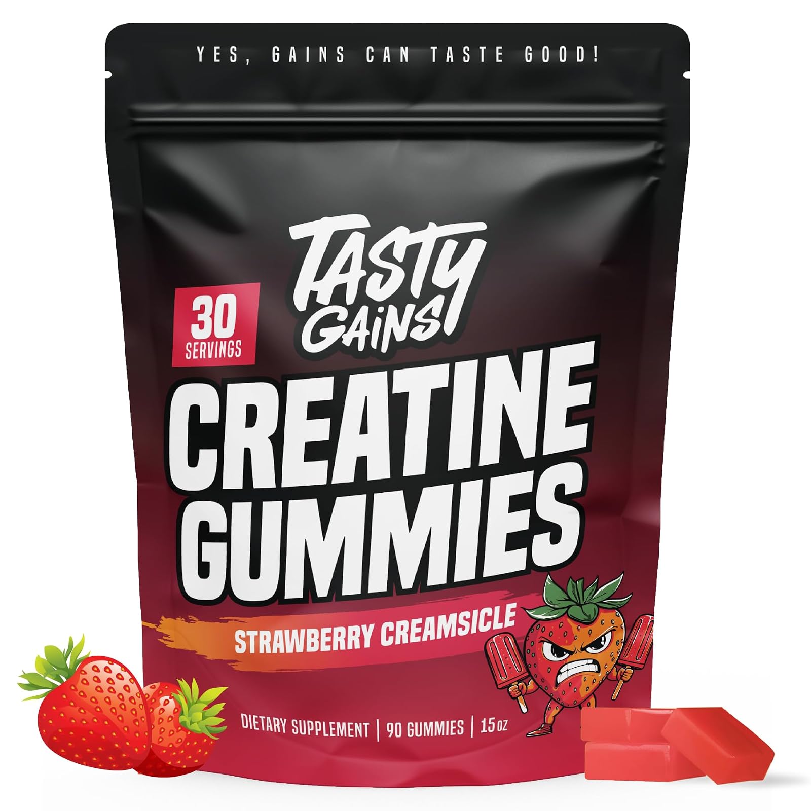 strawberry creamsicle creatine gummies