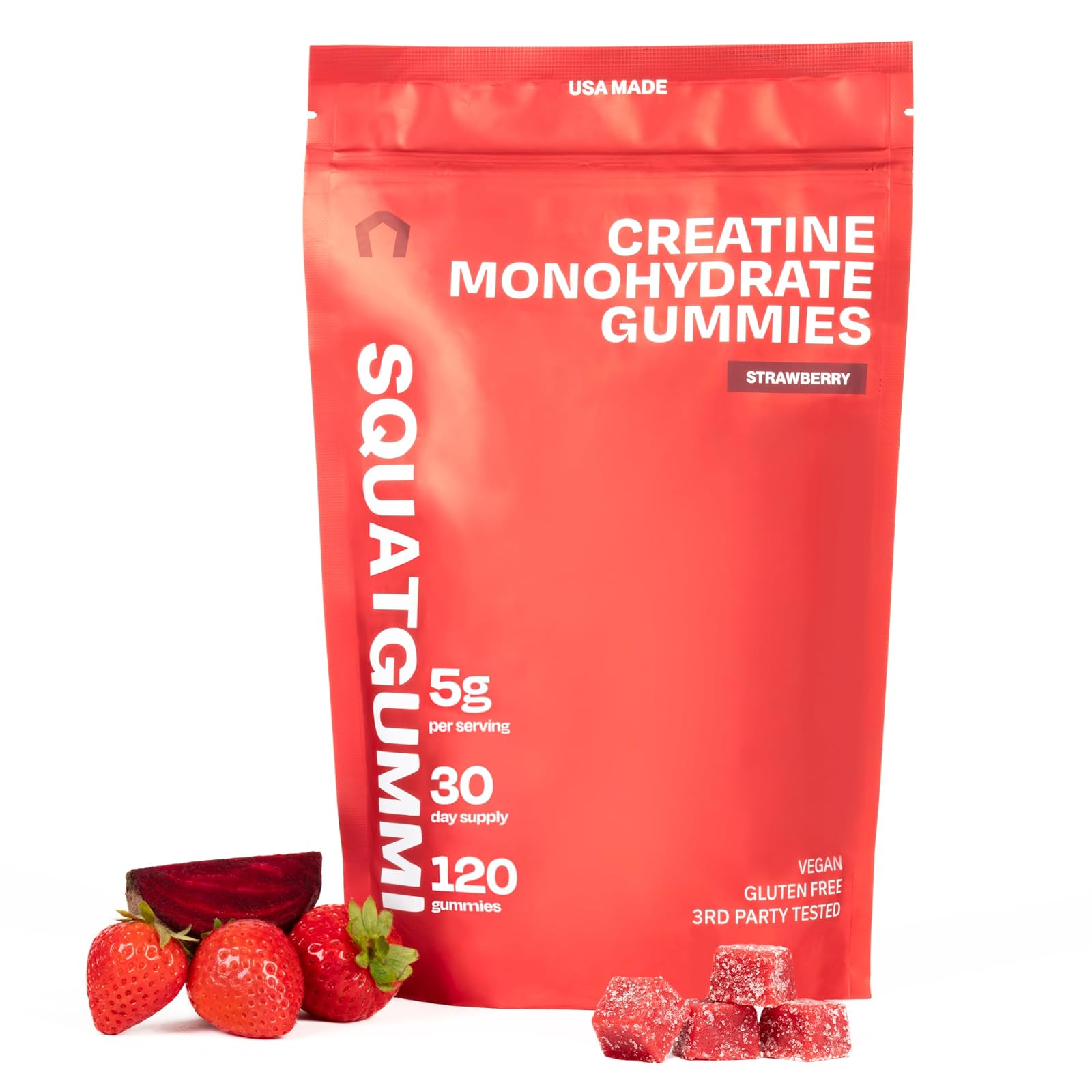 strawberry creatine monohydrate gummies