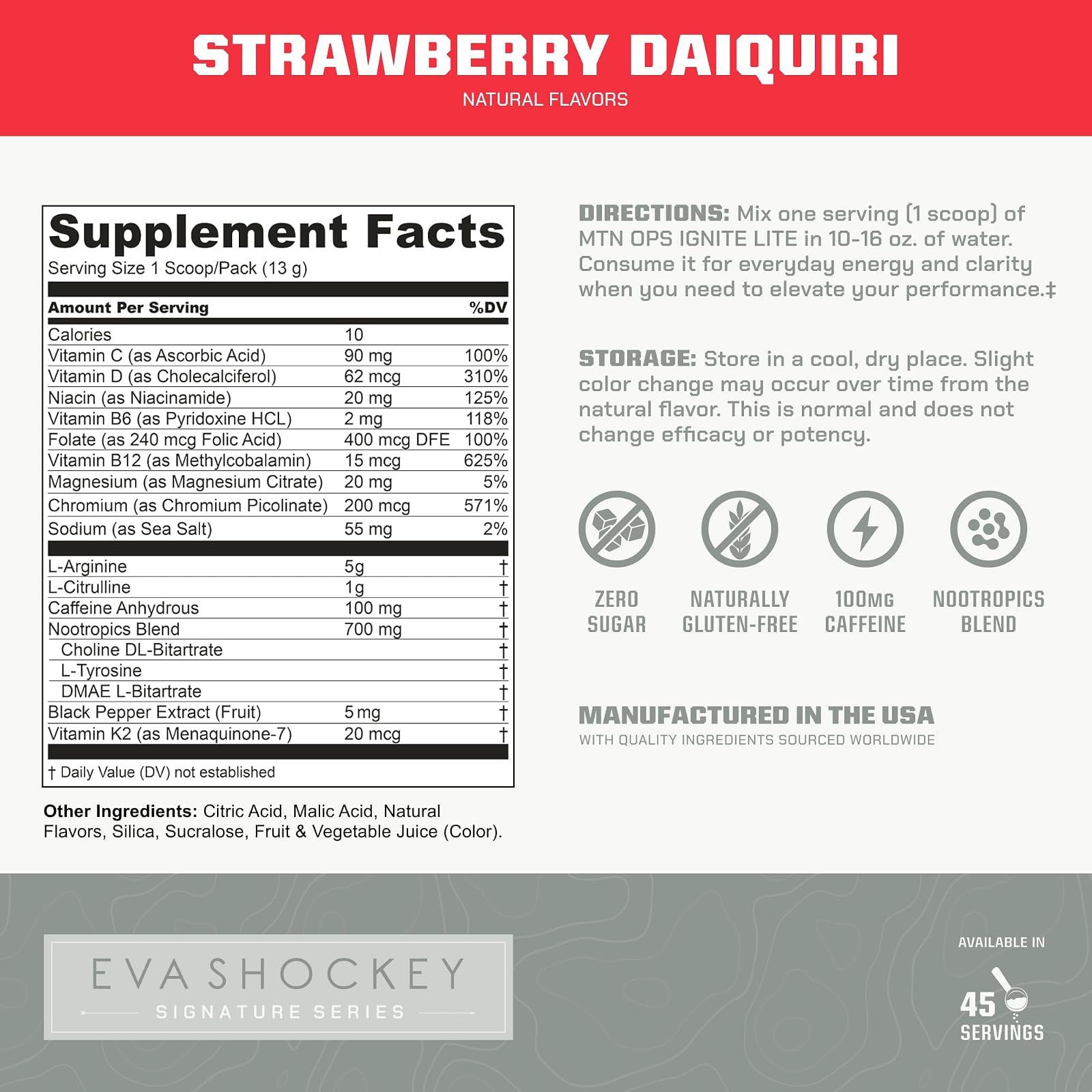 strawberry daiquiri flavour energy boost
