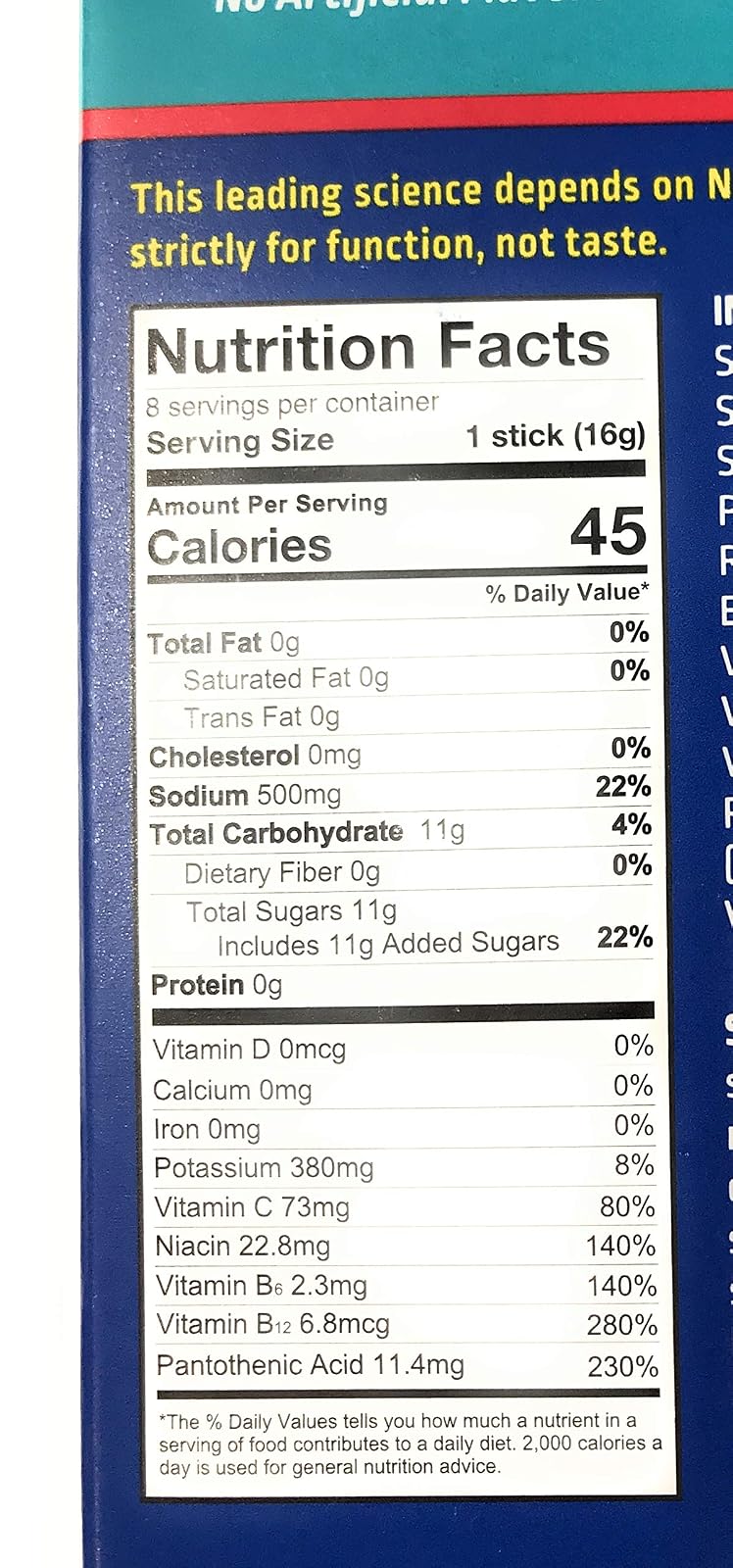 Strawberry electrolyte drink mix