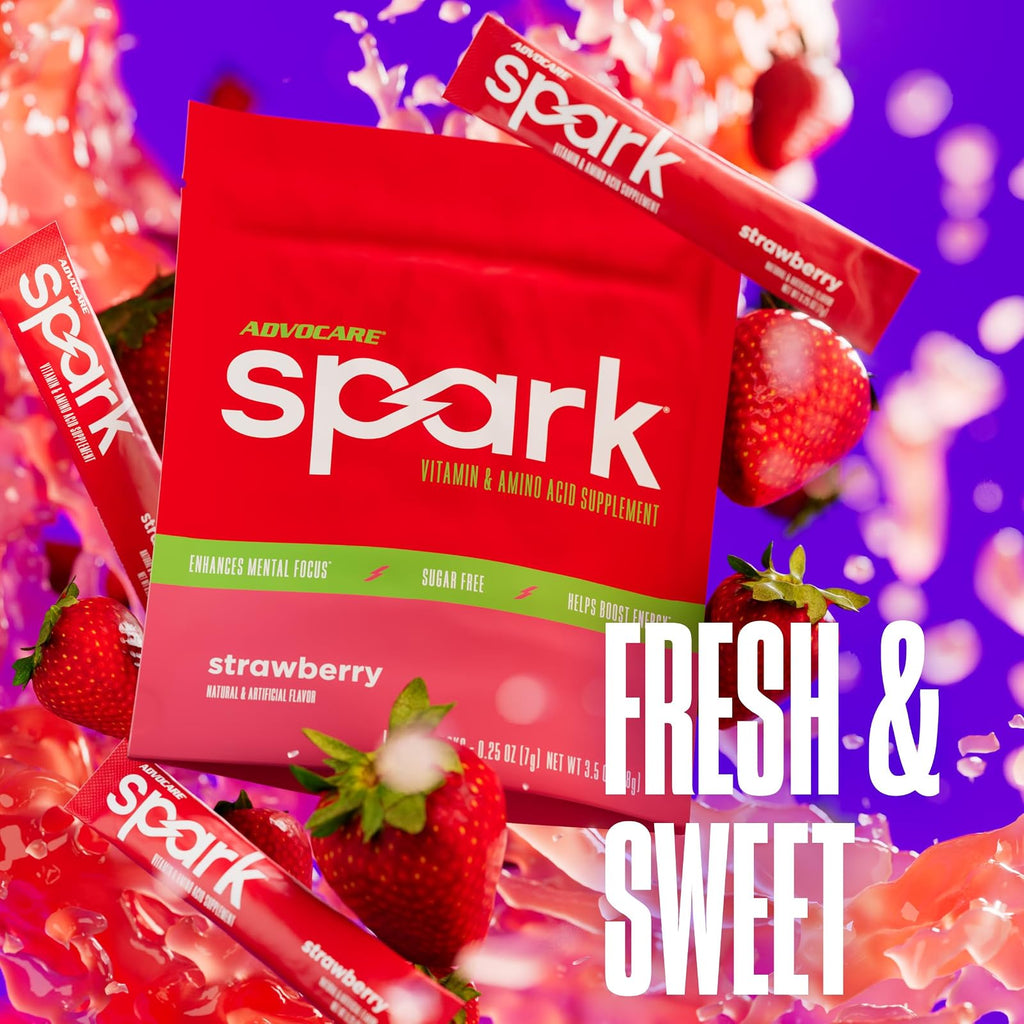 Strawberry energy mix for hydration
