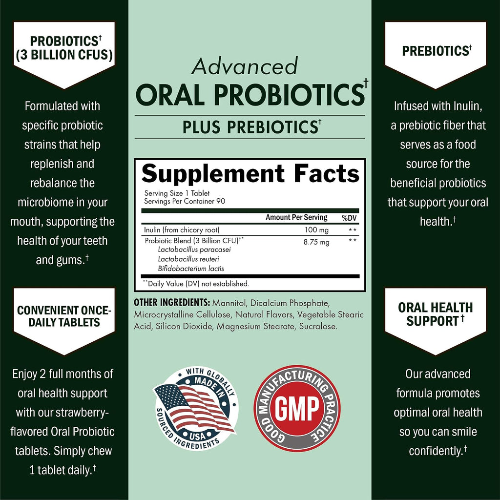 strawberry flavor prebiotic tablets