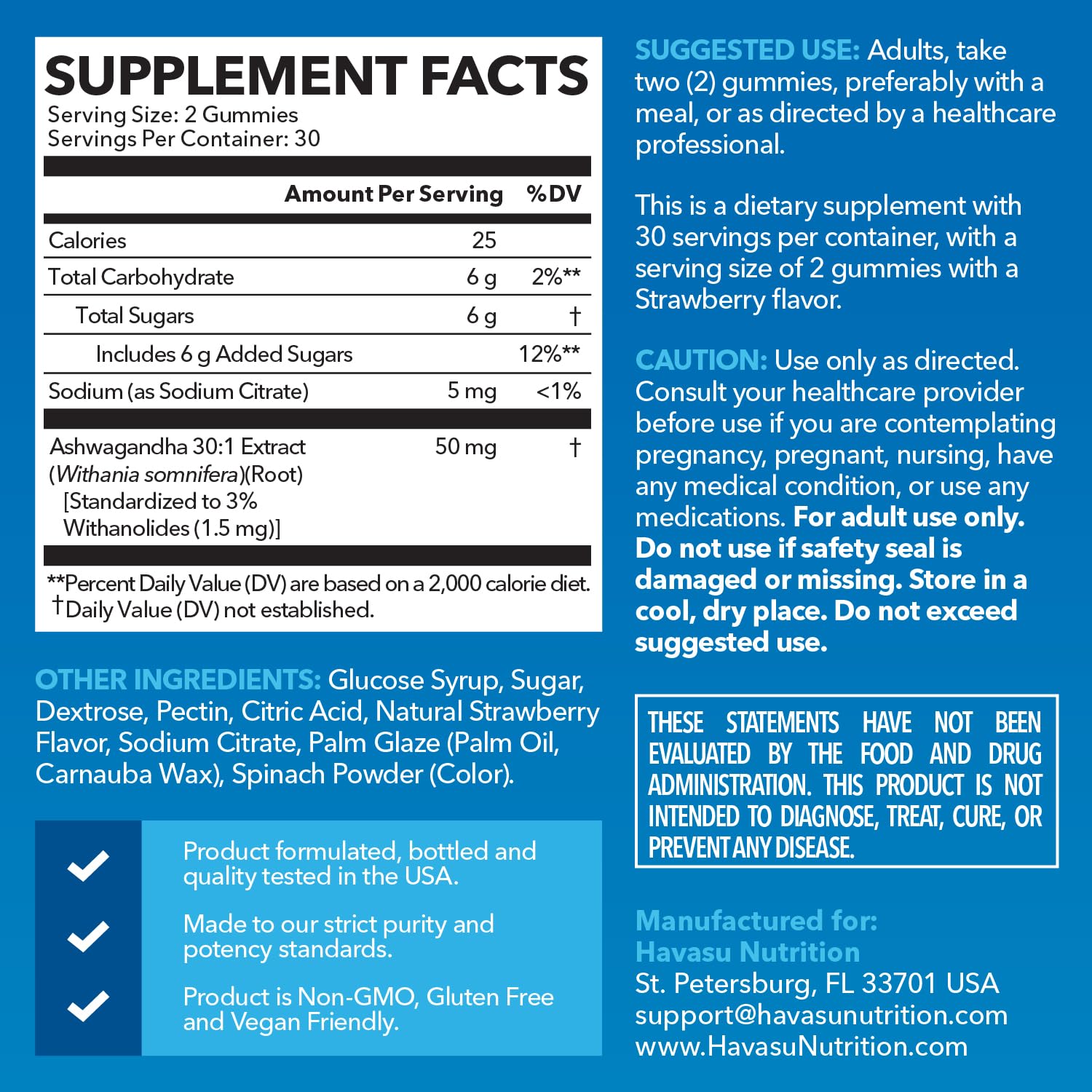 strawberry flavour ashwagandha supplements