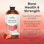 Strawberry flavour calcium for bones