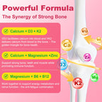 Strawberry flavour calcium supplements for kids