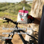 strawberry flavour energy gel for endurance