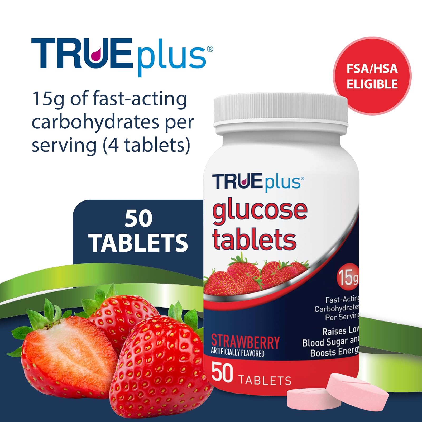 strawberry flavour glucose tablets