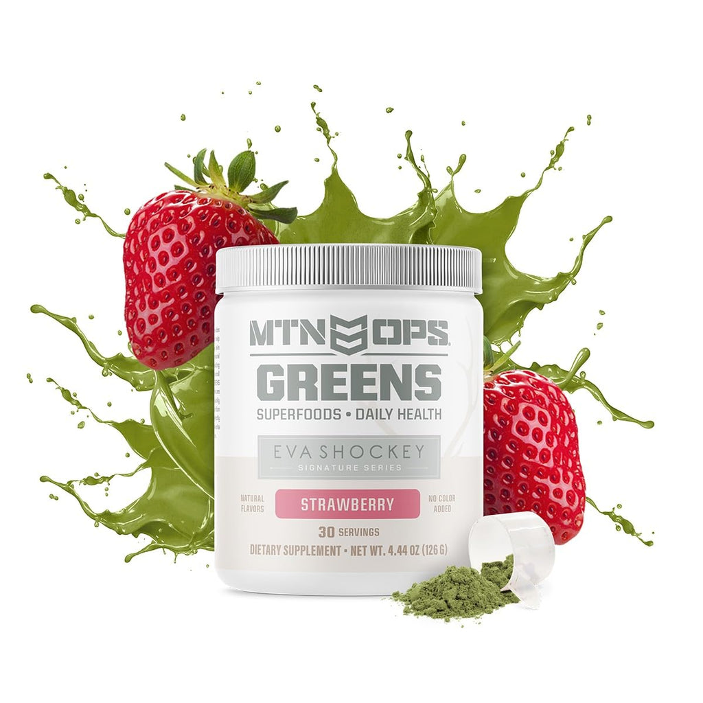 strawberry flavour greens powder supplement
