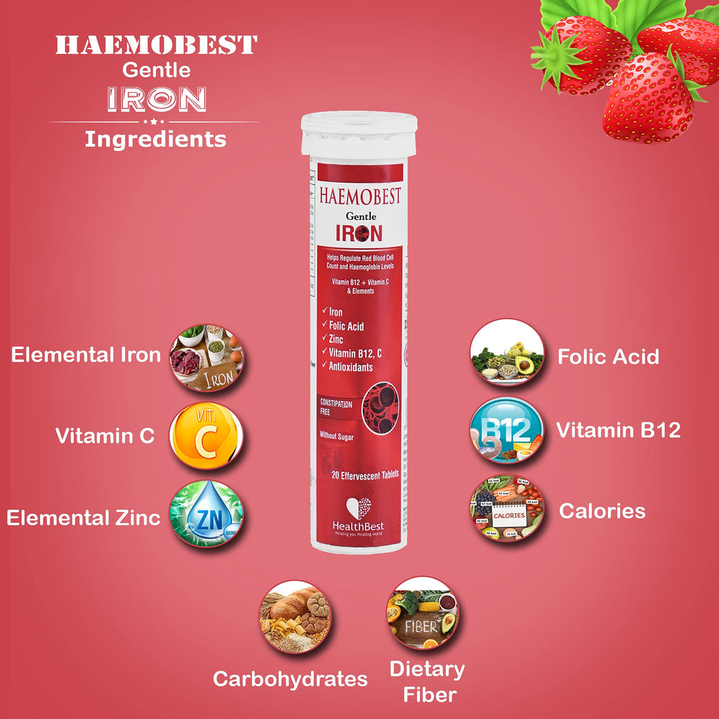 Strawberry flavour iron supplement for kids