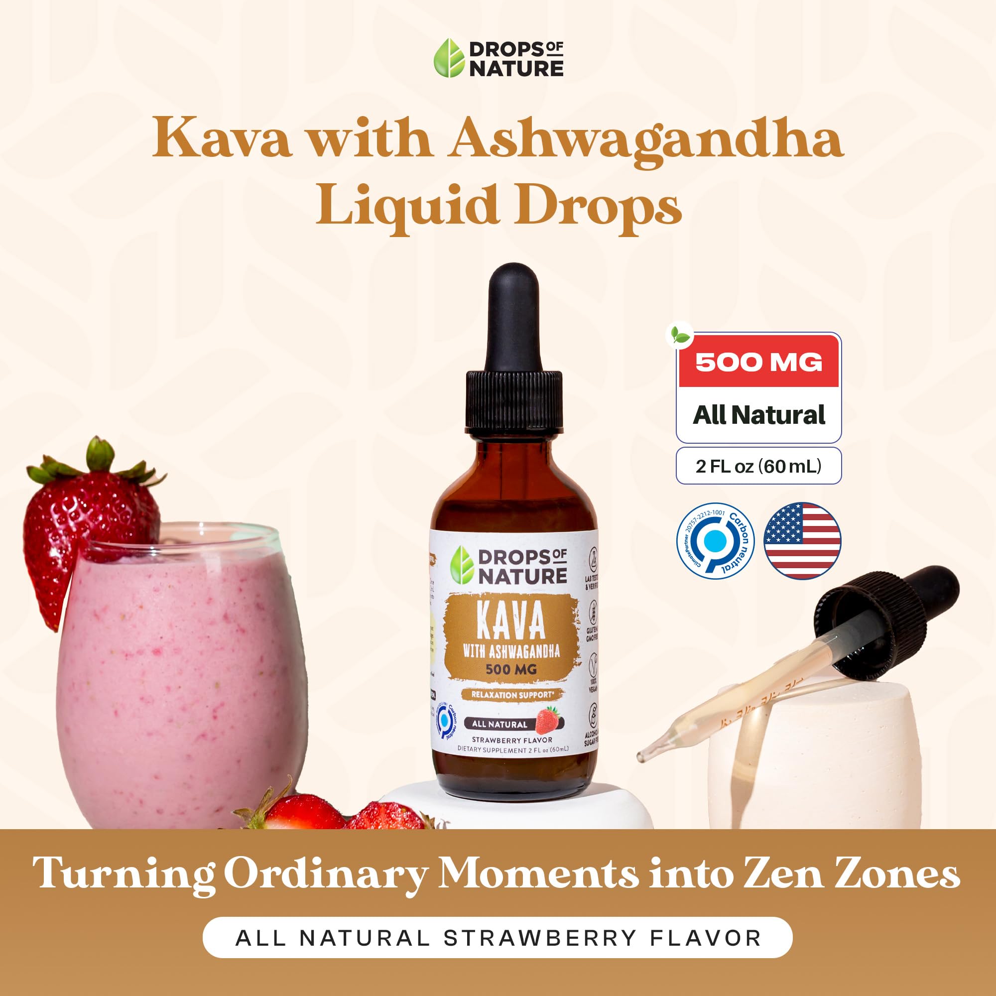 strawberry flavour kava kava drops