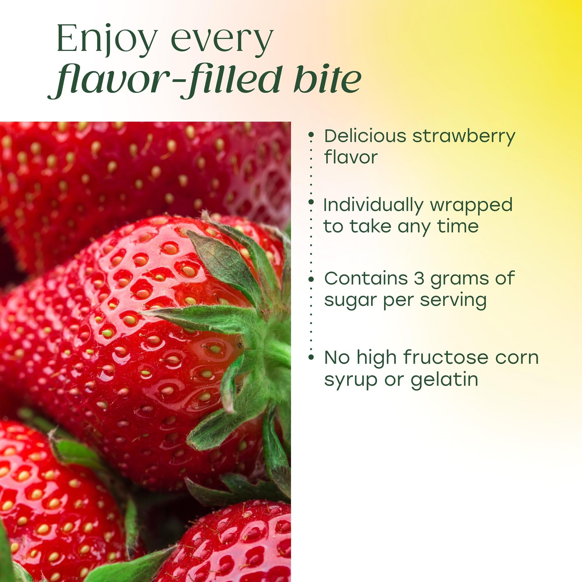 strawberry flavour magnesium for easy consumption