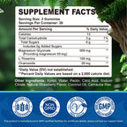 Strawberry flavour magnesium supplement gummies