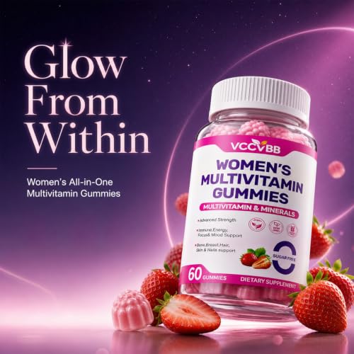 strawberry flavour multivitamin gummies for women
