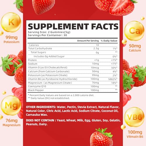 strawberry flavour potassium gummies