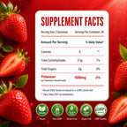 Strawberry flavour potassium supplements