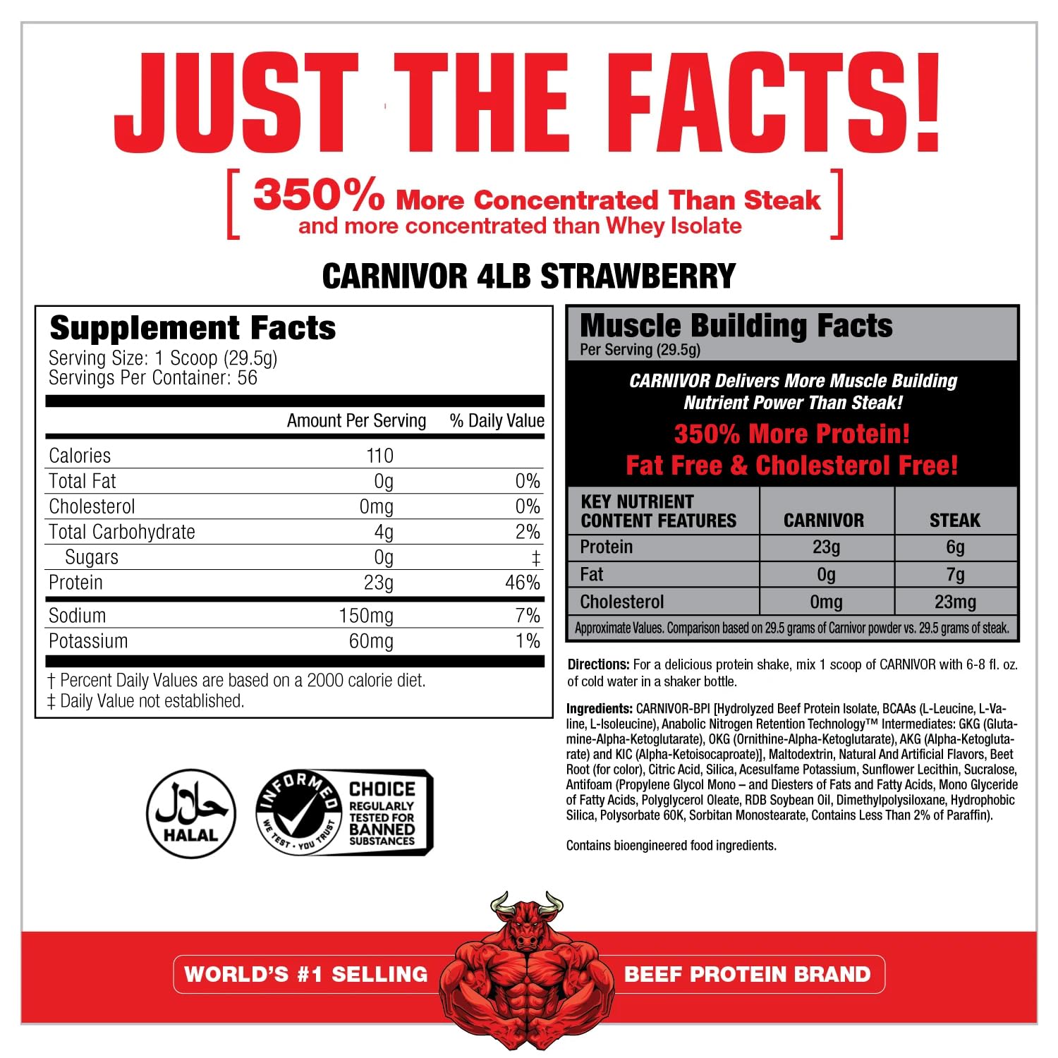 strawberry flavour protein supplement