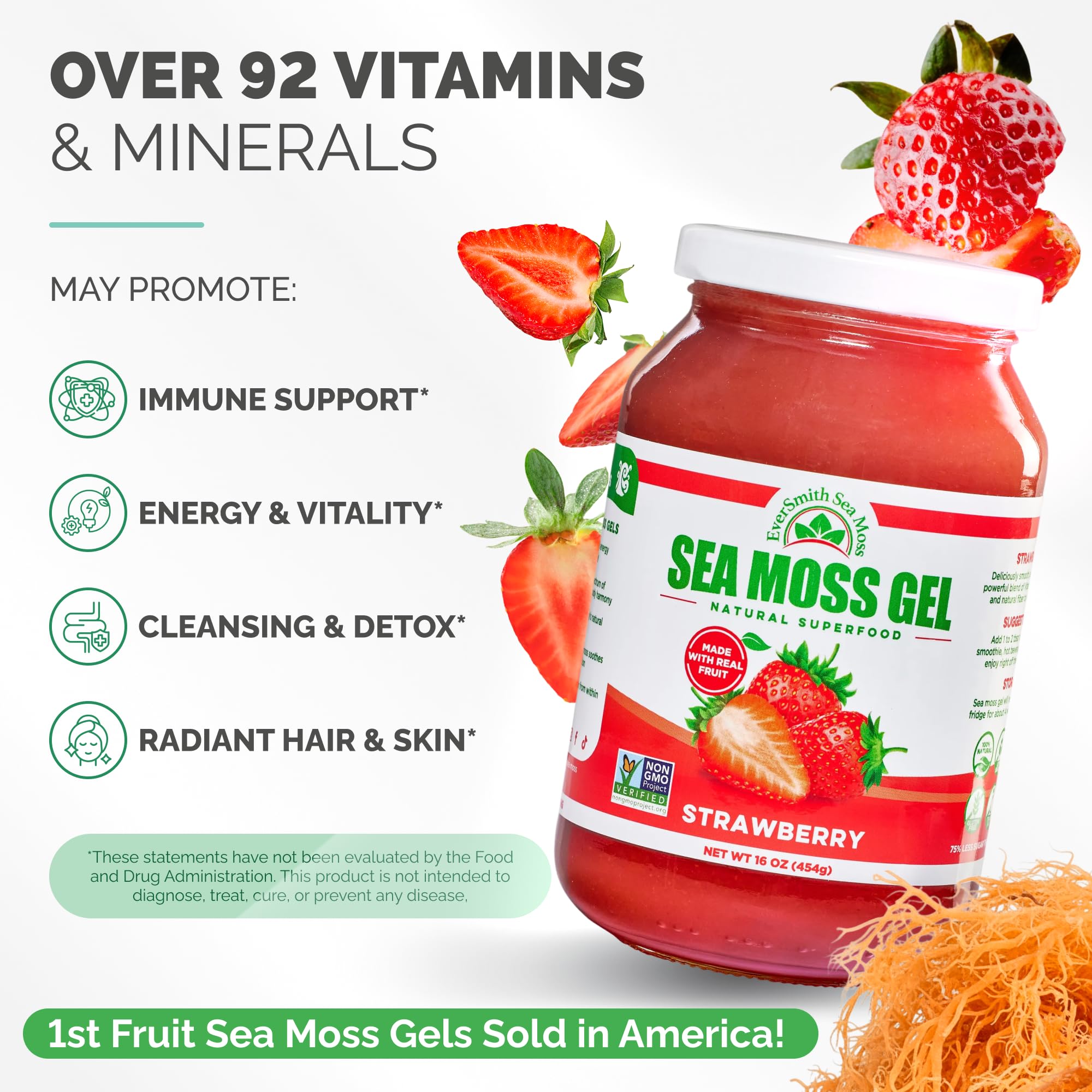 strawberry flavour sea moss benefits