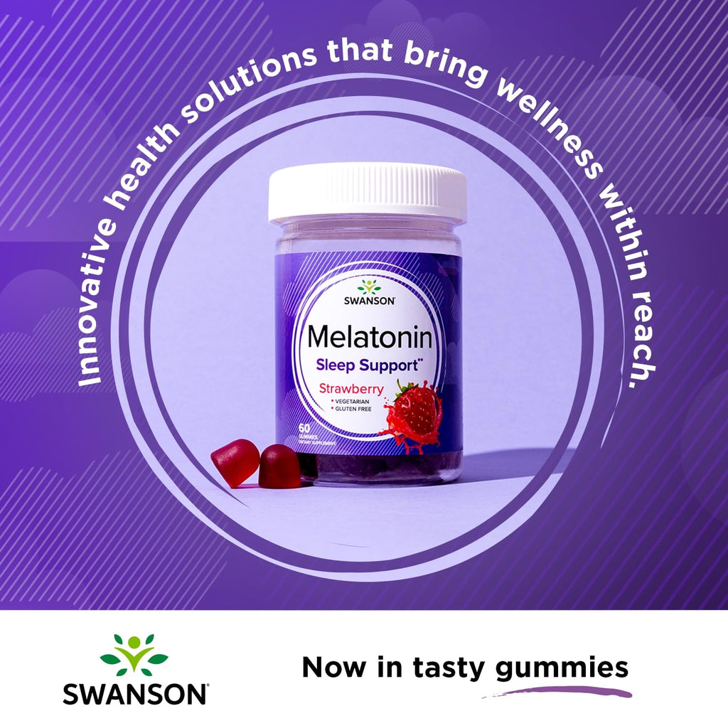 Strawberry flavour sleep support gummies