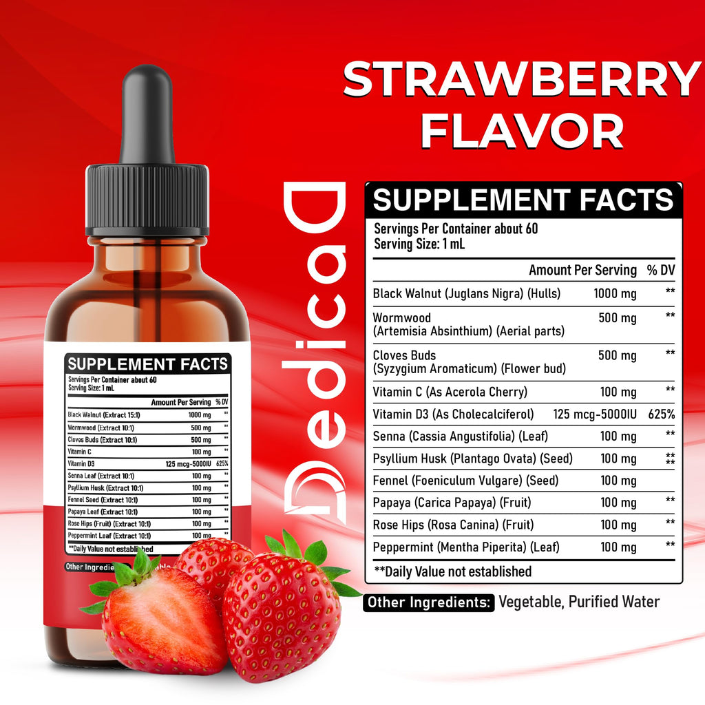 strawberry flavour turmeric drops