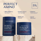 Strawberry flavoured amino acid powder