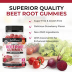 strawberry flavoured beet root gummies