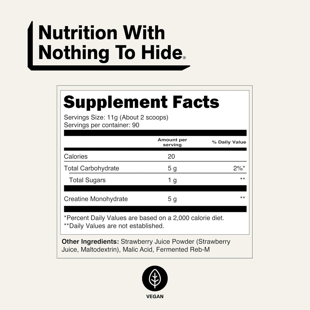 strawberry flavoured creatine for energy