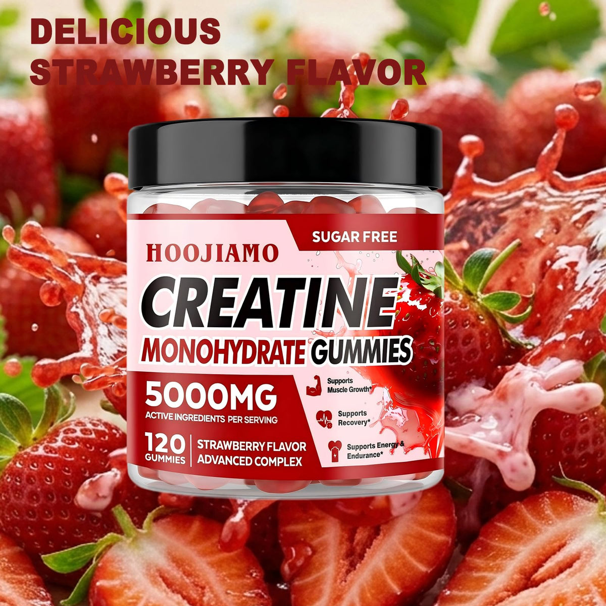 strawberry flavoured creatine monohydrate