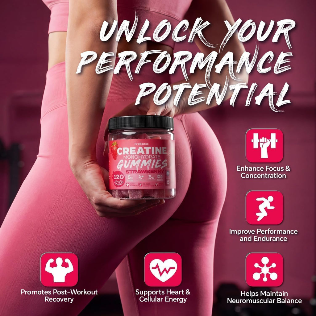 Strawberry flavoured creatine monohydrate