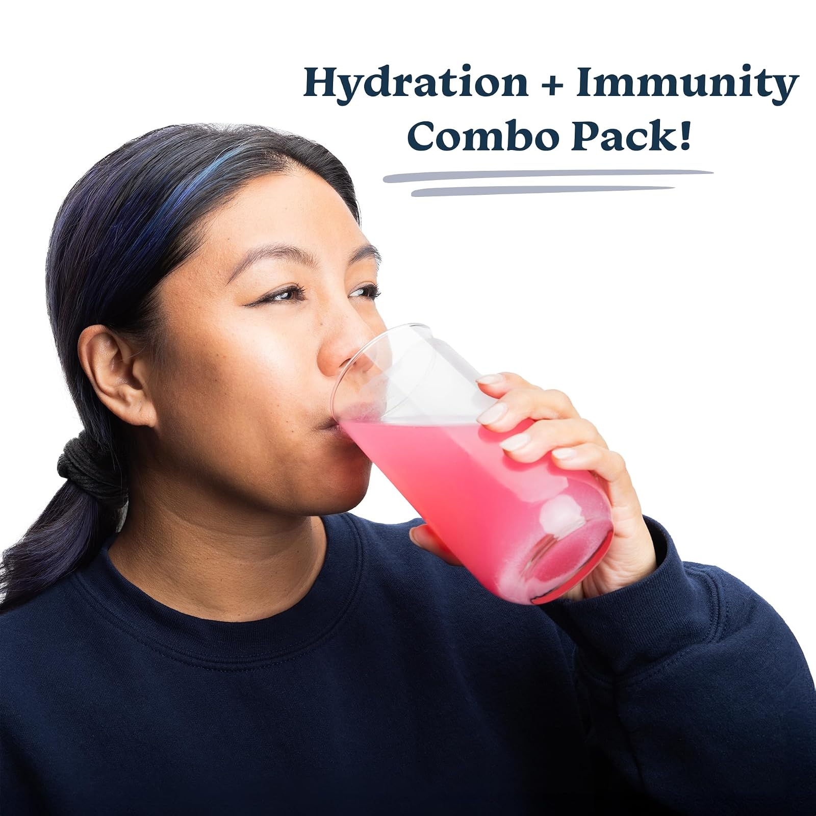 Strawberry-flavoured electrolyte powder boost
