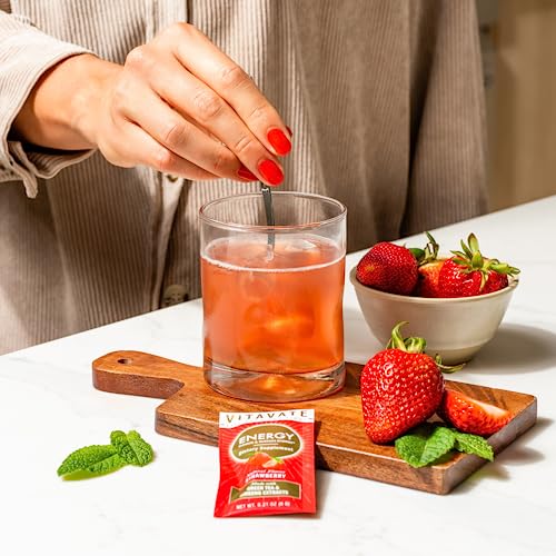 strawberry-flavoured energy supplement packets
