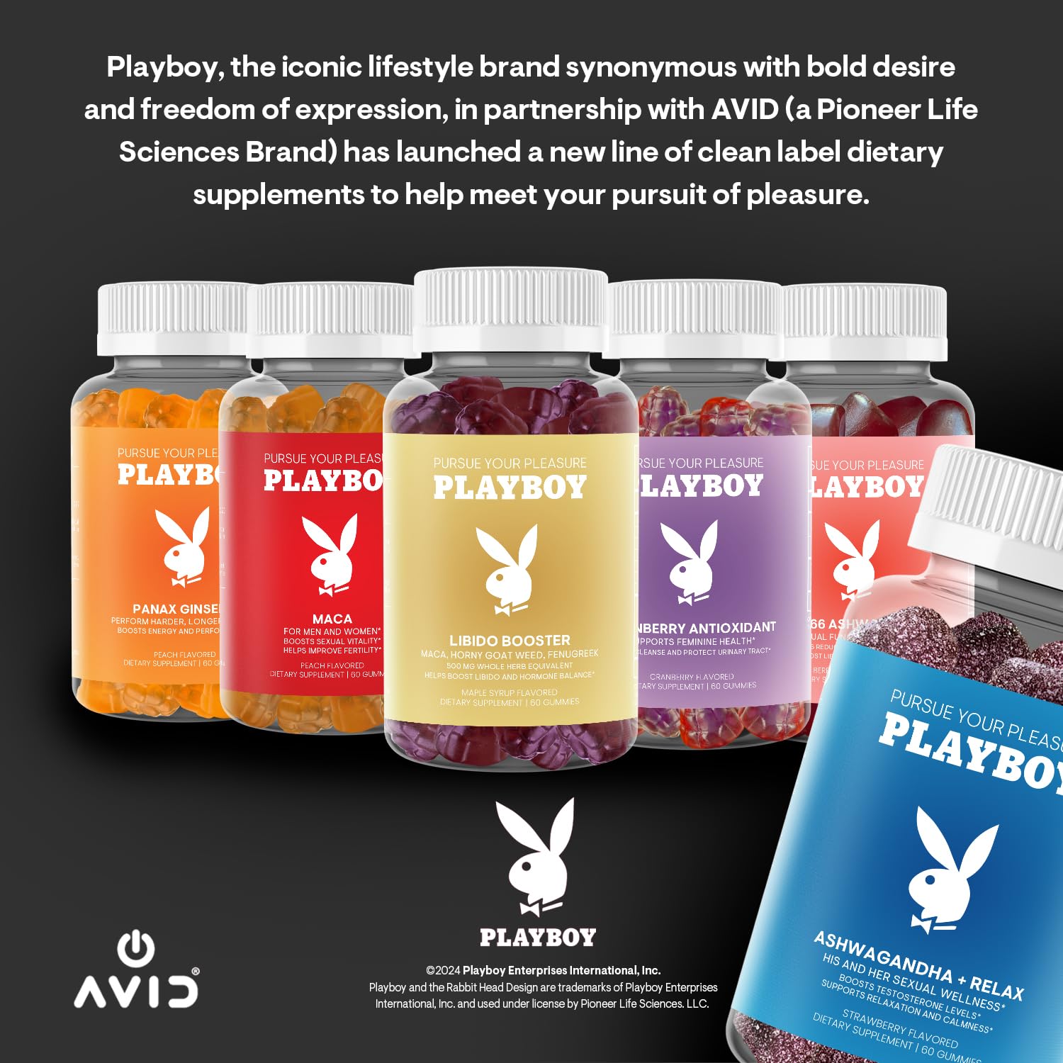 strawberry-flavoured herbal supplement gummies