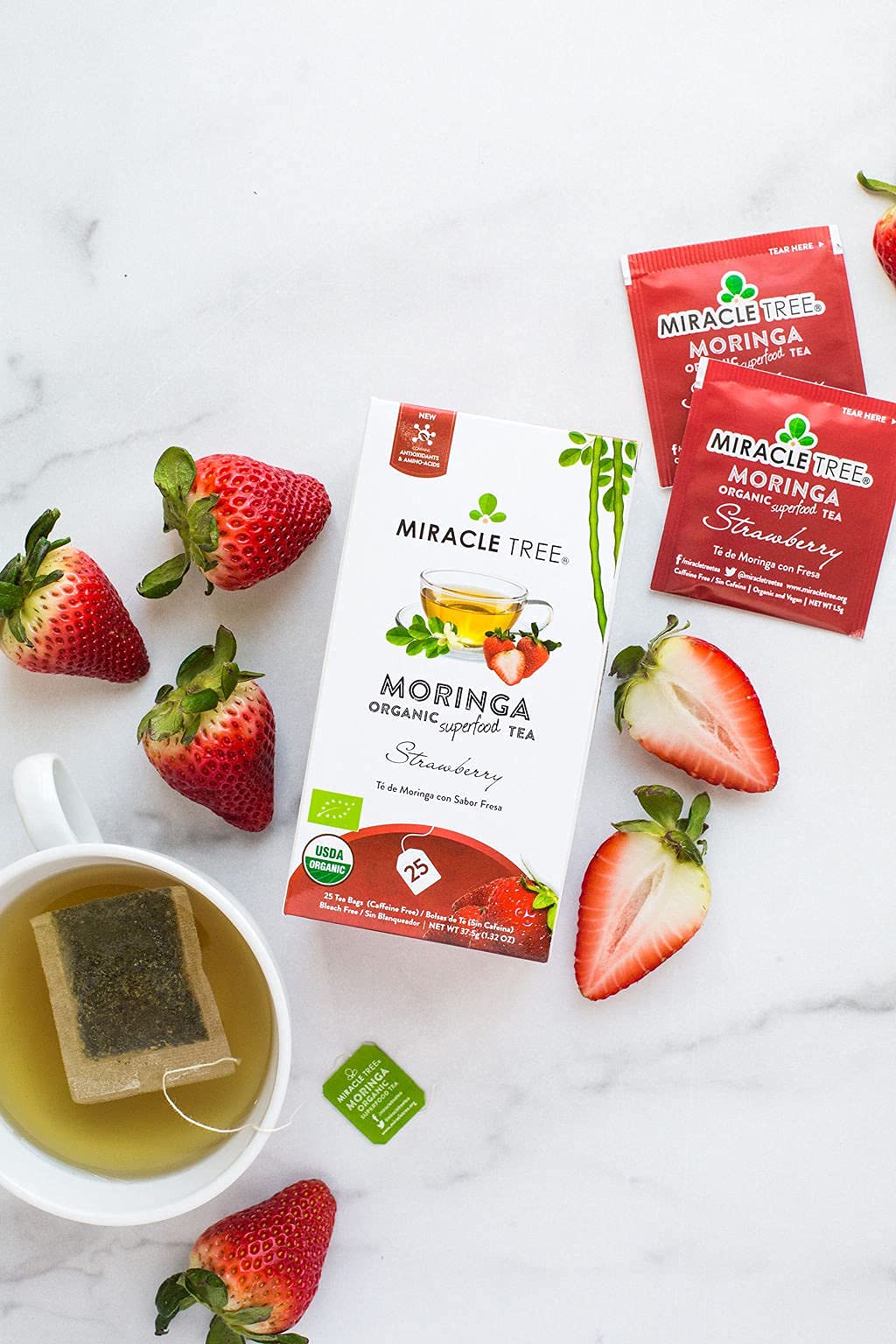 strawberry flavoured herbal tea blend
