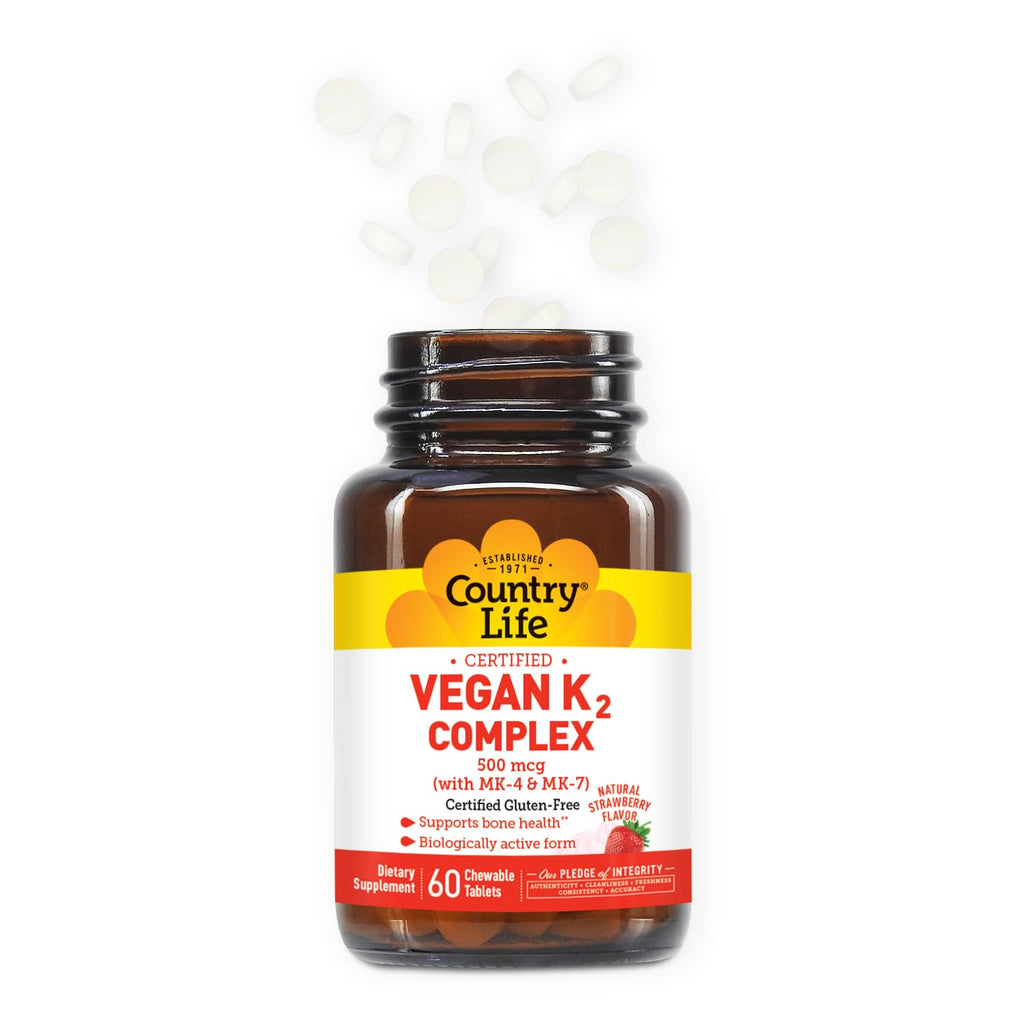 strawberry flavoured K2 complex tablets