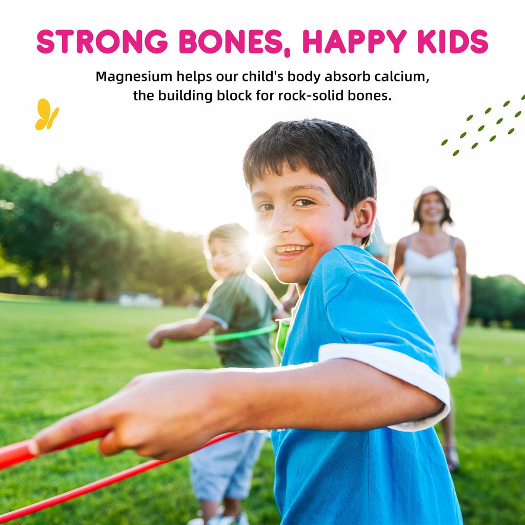strawberry-flavoured magnesium for children
