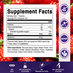 Strawberry flavoured melatonin gummies