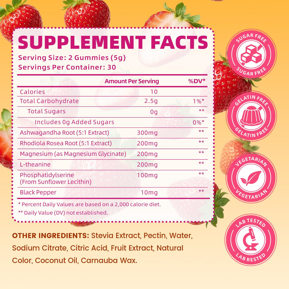 strawberry flavoured multivitamins for stress relief